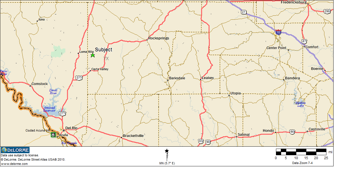 128.5 acres in Edwards County, Texas